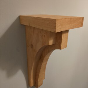 Rustic, Capped Solid Oak Corbel Set - Etsy