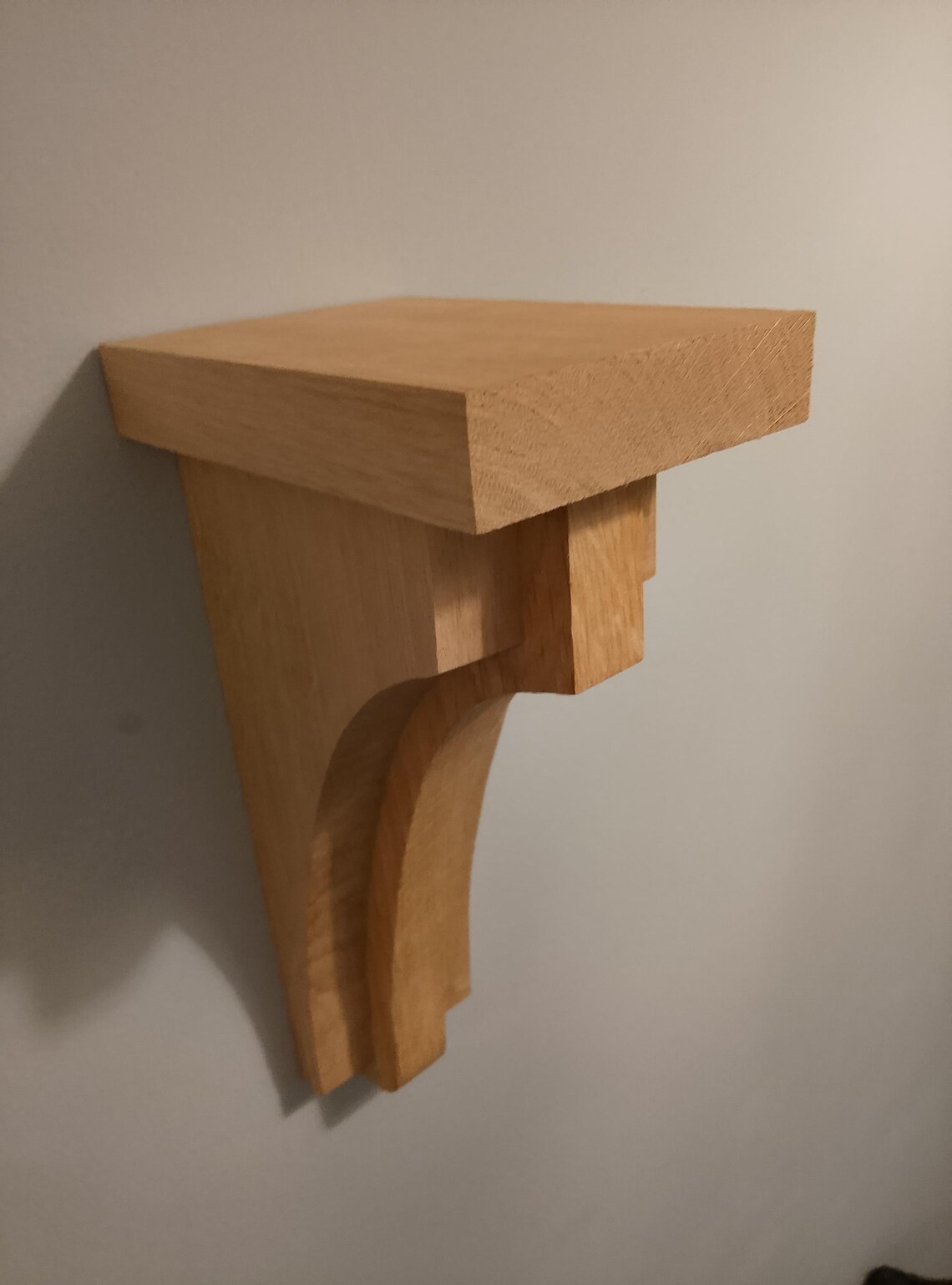 Rustic, Capped Solid Oak Corbel Set - Etsy