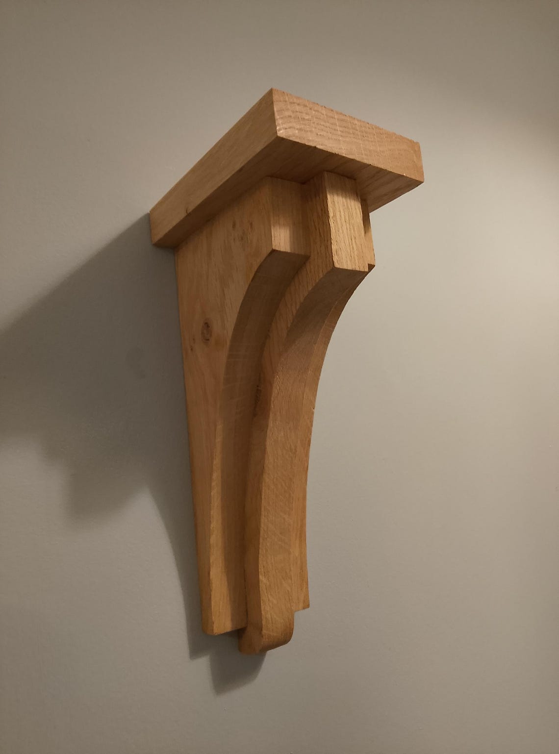 Rustic, Capped Solid Oak Corbel Set - Etsy