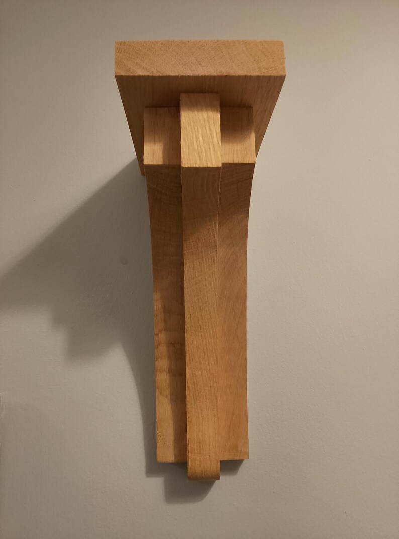 Rustic, Capped Solid Oak Corbel Set - Etsy