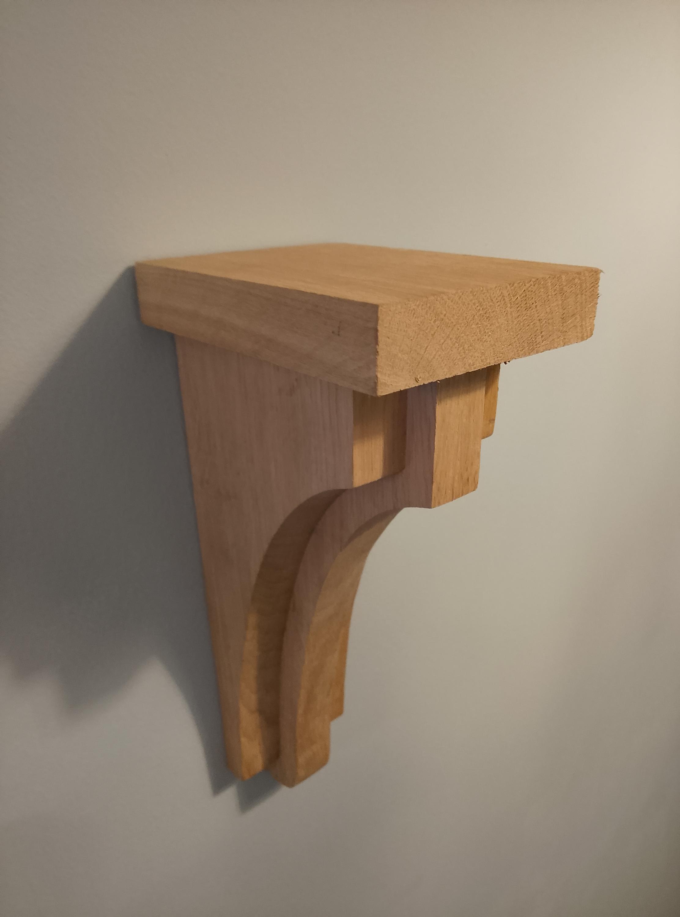 Rustic, Capped Solid Oak Corbel Set - Etsy