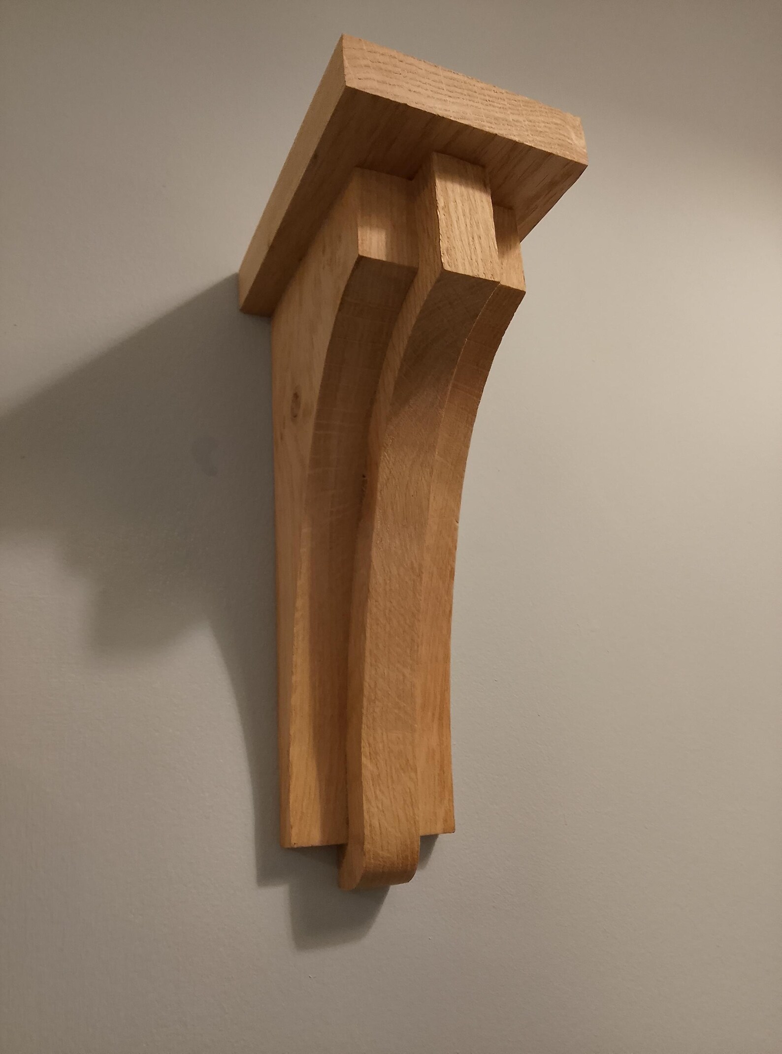 Rustic, Capped Solid Oak Corbel Set - Etsy