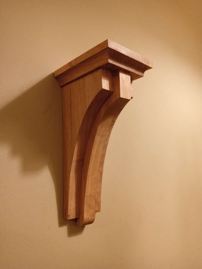 Rustic, Capped Solid Oak Corbel Set - Etsy