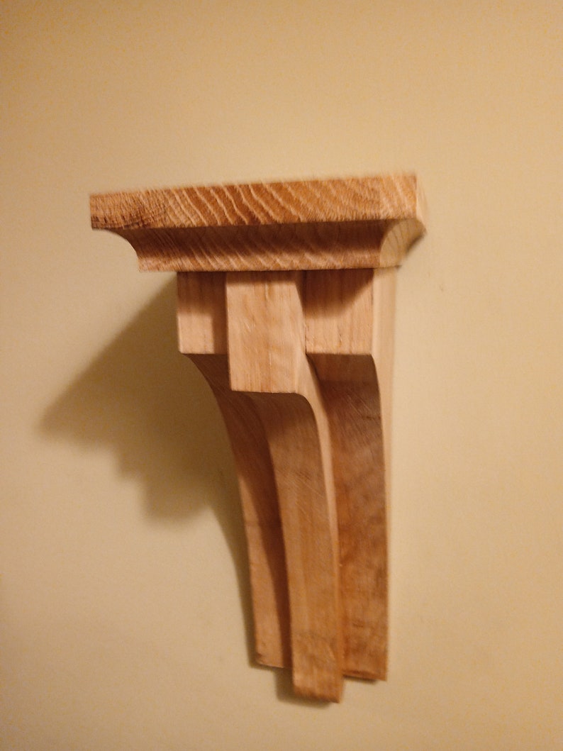 Rustic, Capped Solid Oak Corbel Set - Etsy