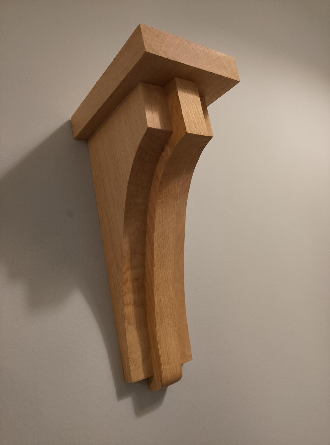 Rustic, Capped Solid Oak Corbel Set - Etsy