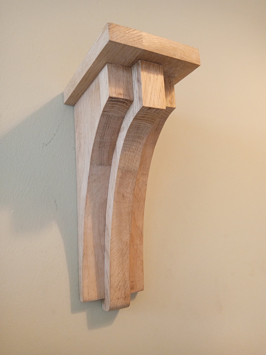 Rustic, Capped Solid Oak Corbel Set - Etsy