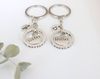 Bro Sis Keychain - Etsy
