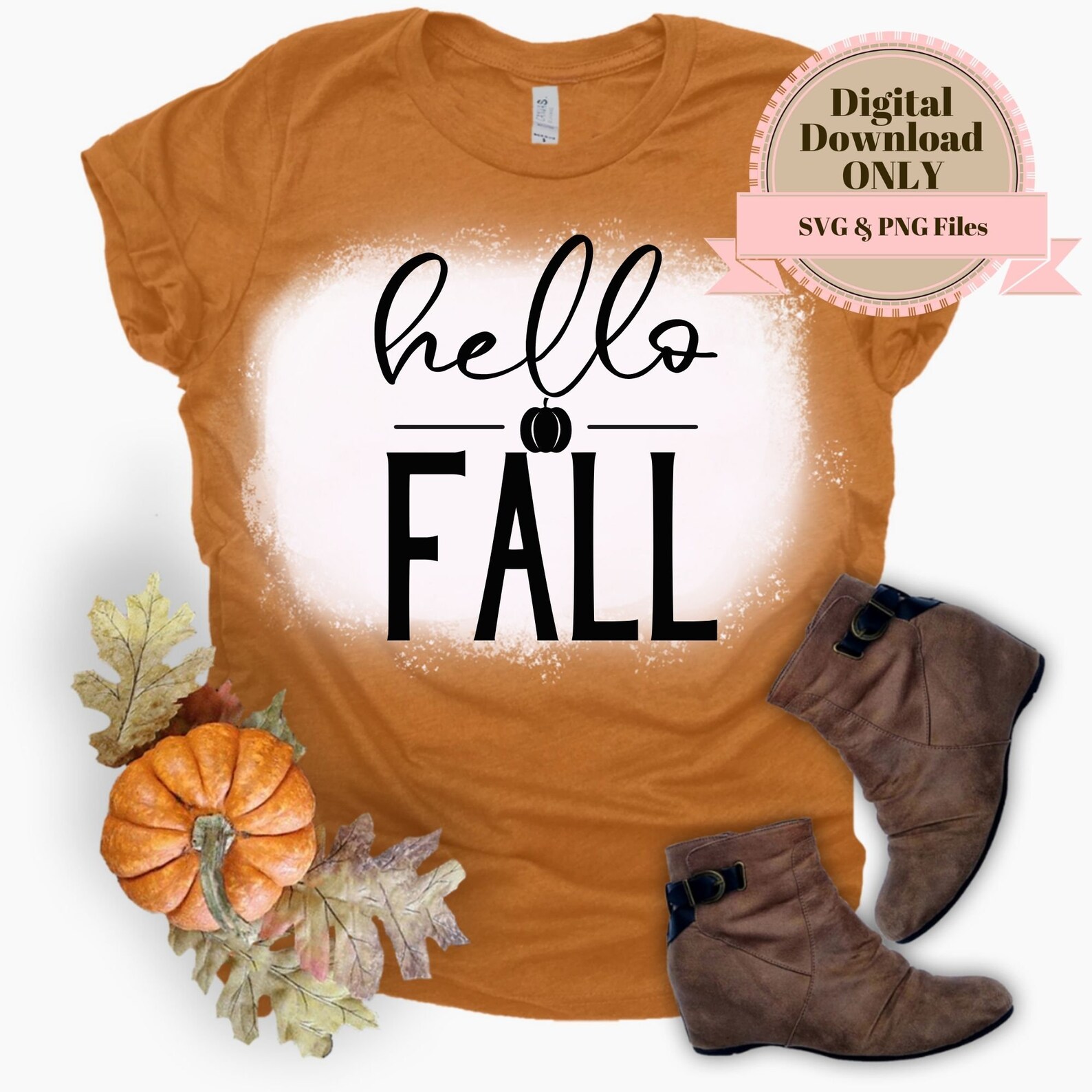 Hello Fall Svg, Fall Svg File, Pumpkin Svg, Autumn Svg - Etsy