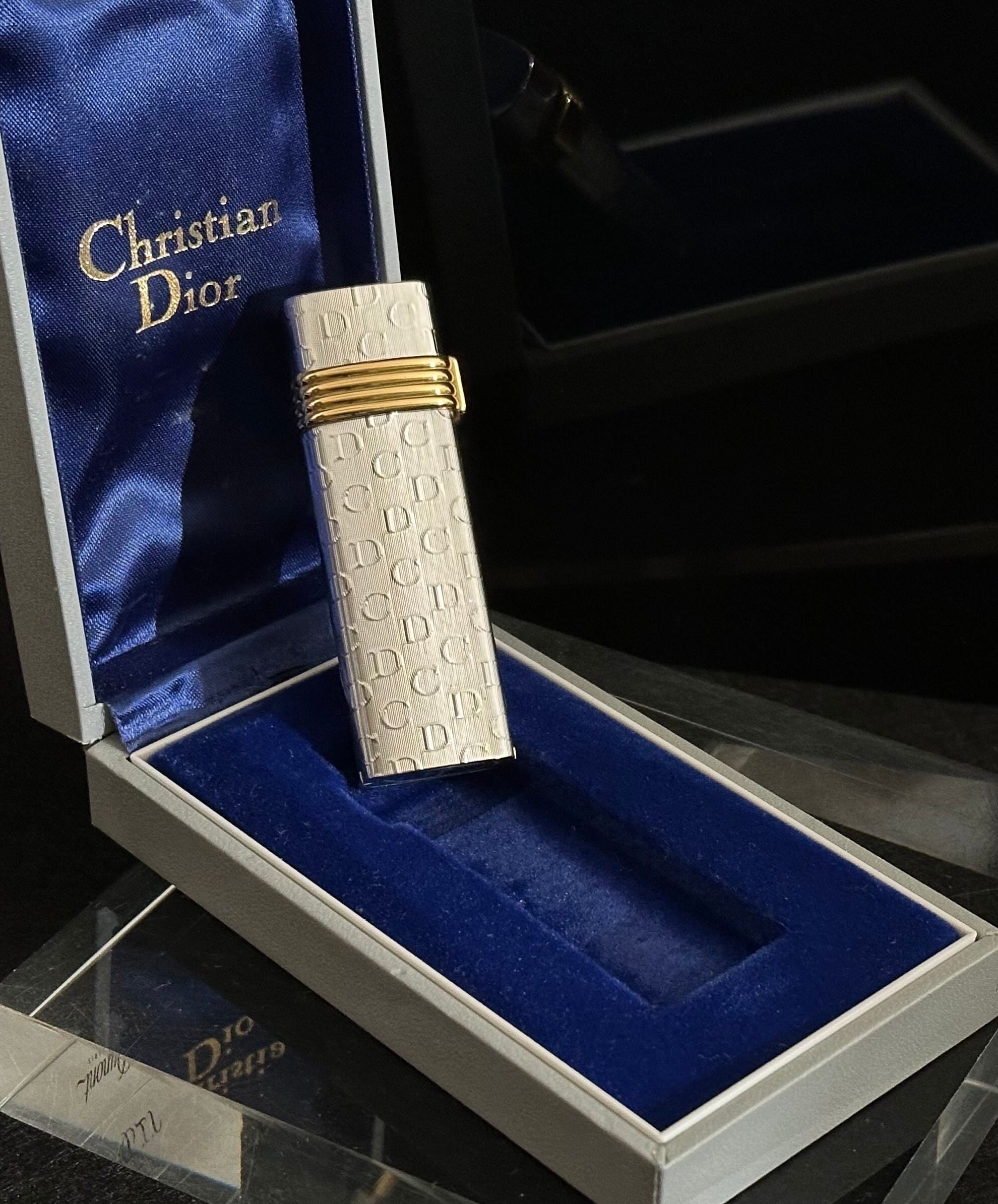 Classic Dior Lighter, Heavy Silver and Gold Plated, Paris Made by 70s ...