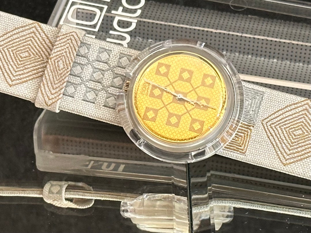 Elegant Midi Pop Swatch Cream Gold PMK127 : Original Case,document and ...