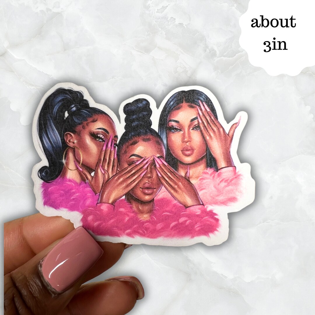 Hear No Evil See No Evil Speak No Evil Sticker, Girls Sticker, Journal ...