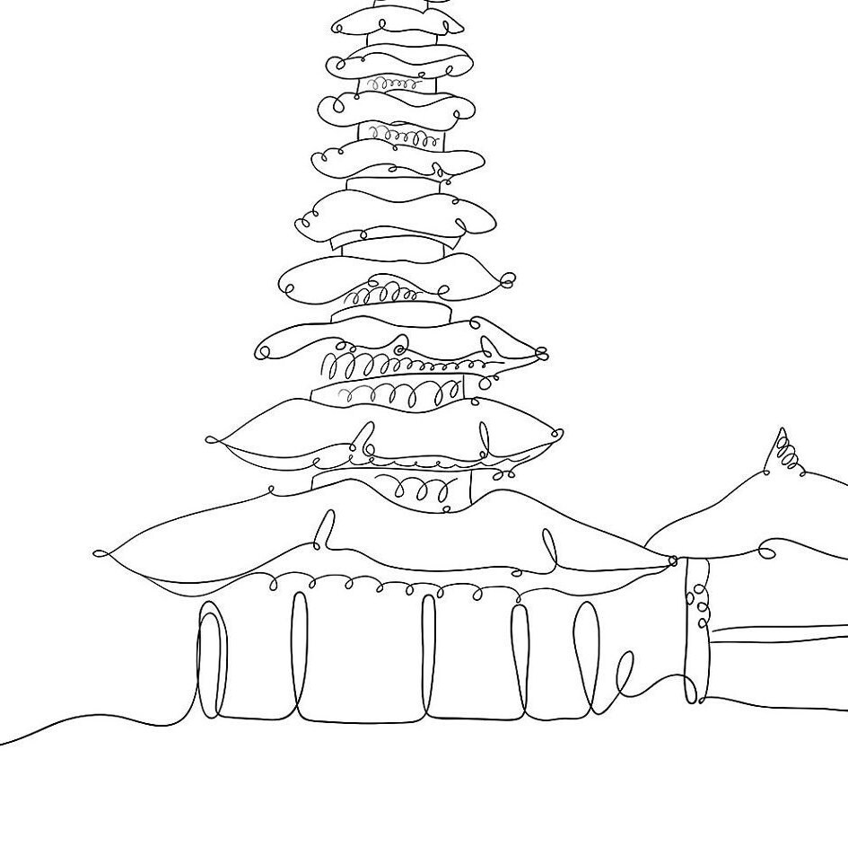 Bali Skyline Print Bali Line Art Cityscape Line Art Decor | Etsy