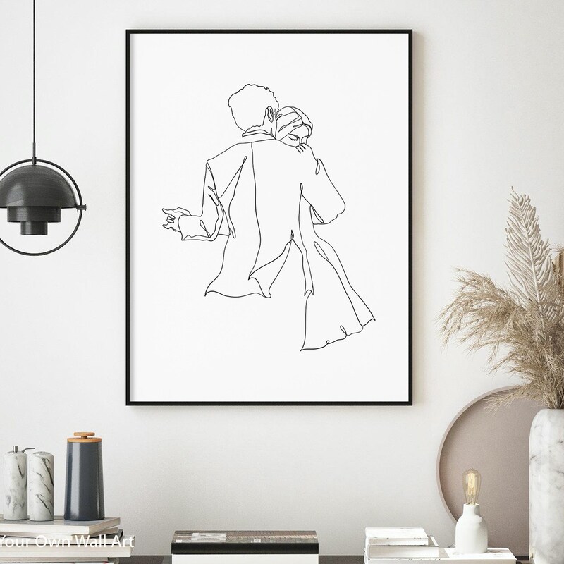 Couple Line Art - Etsy