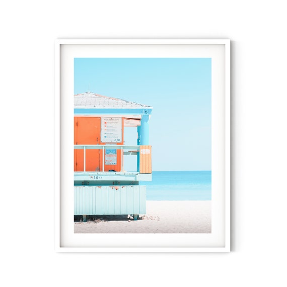Lifeguard Tower Print Beach Rescue Lifeguard Digital | Etsy
