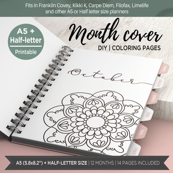 Adult Coloring Planner - Etsy