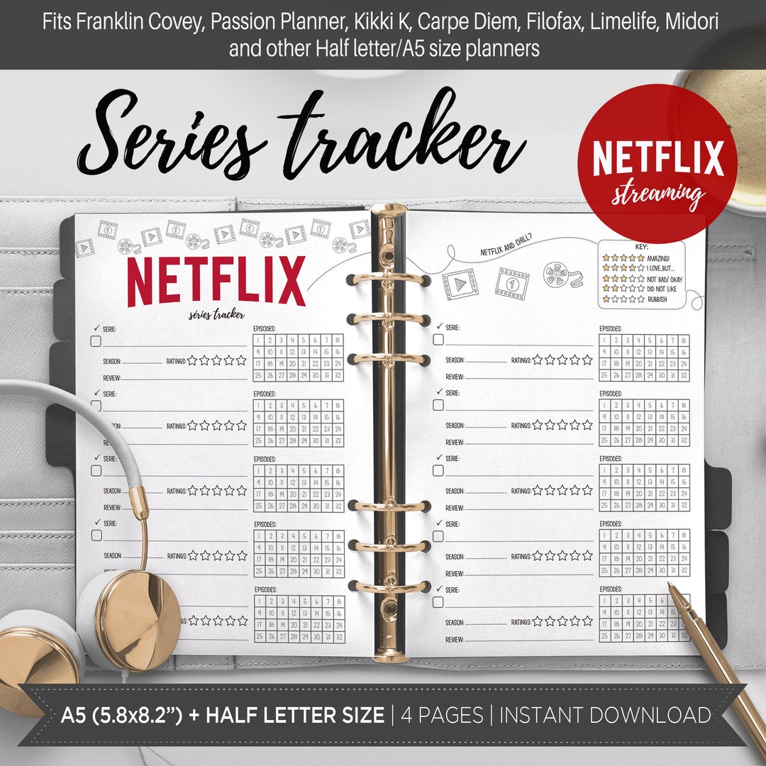 Series Tracker Printable/ Tv Show Print/ Seasons and Episodes Wish List ...