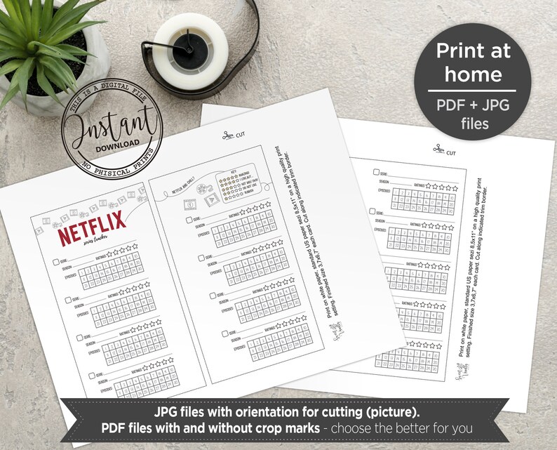 Series Tracker Printable/ Tv Show Print/ Seasons and Episodes - Etsy