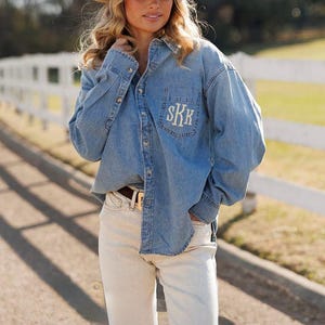Custom Embroidered Button Down Shirt | Personalized Monogram Shirt ...
