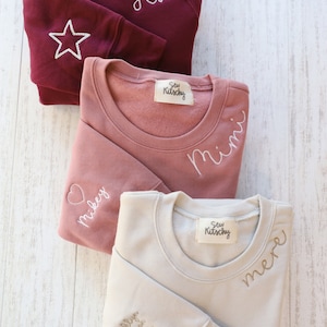 CUSTOM EMBROIDERED CREW + Custom Embroidered Crew Neck Sweatshirt - Etsy