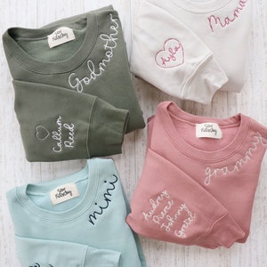 CUSTOM EMBROIDERED CREW + Custom Embroidered Crew Neck Sweatshirt - Etsy