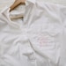 EMBROIDERED BUTTON DOWN Custom Embroidered White Button Down Cotton ...