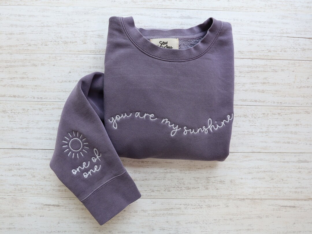 CUSTOM EMBROIDERED CREW Comfort Colors + Adult Custom Embroidered Crew ...
