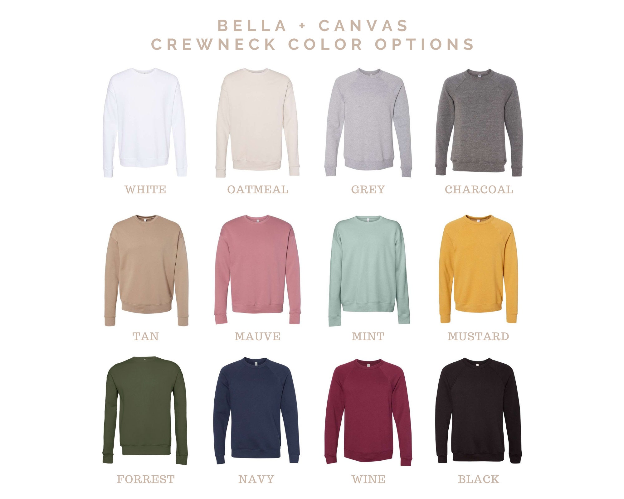 CUSTOM EMBROIDERED CREW + Custom Embroidered Crew Neck Sweatshirt - Etsy