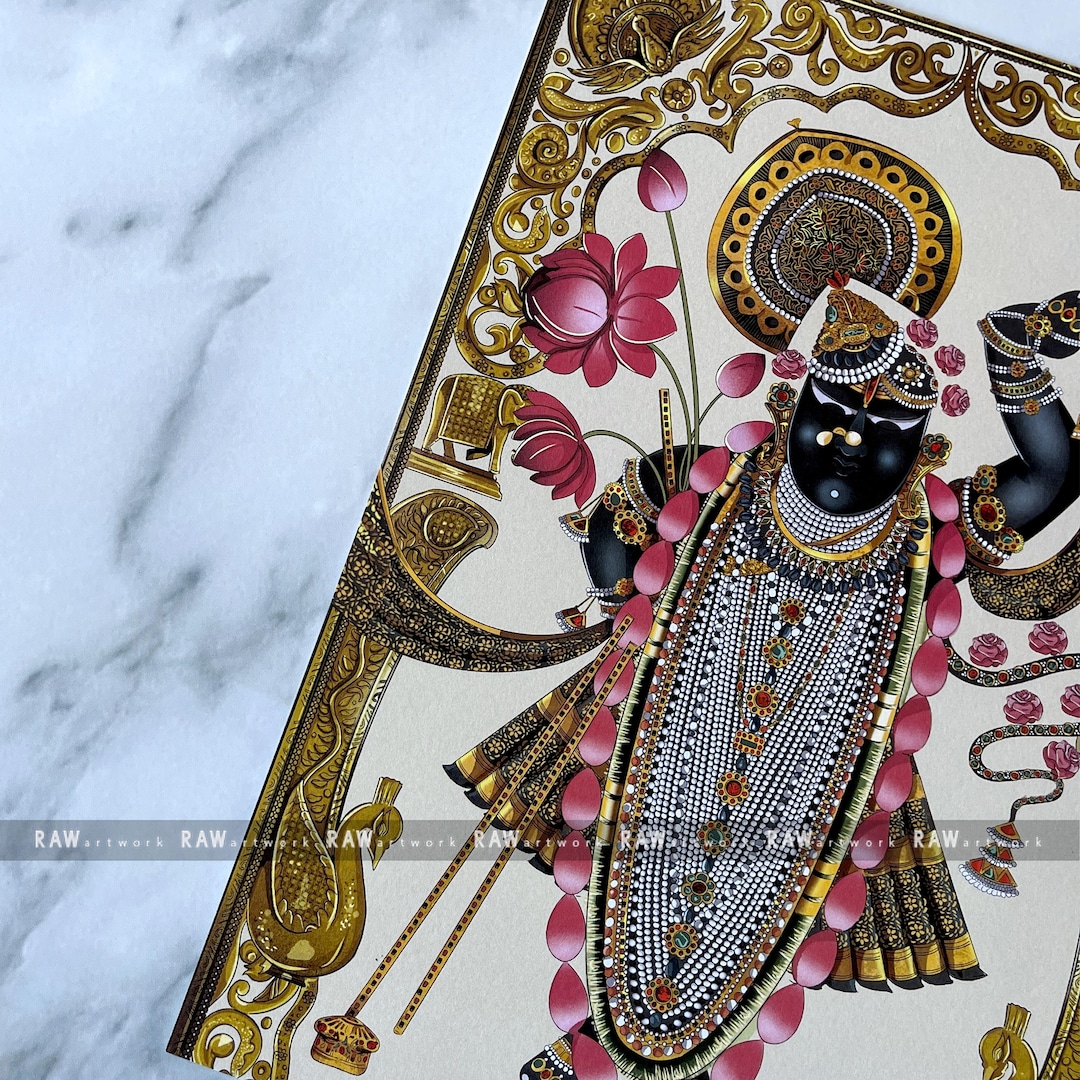 Shree Nath Ji Colorful Hindu God Art Print - Etsy