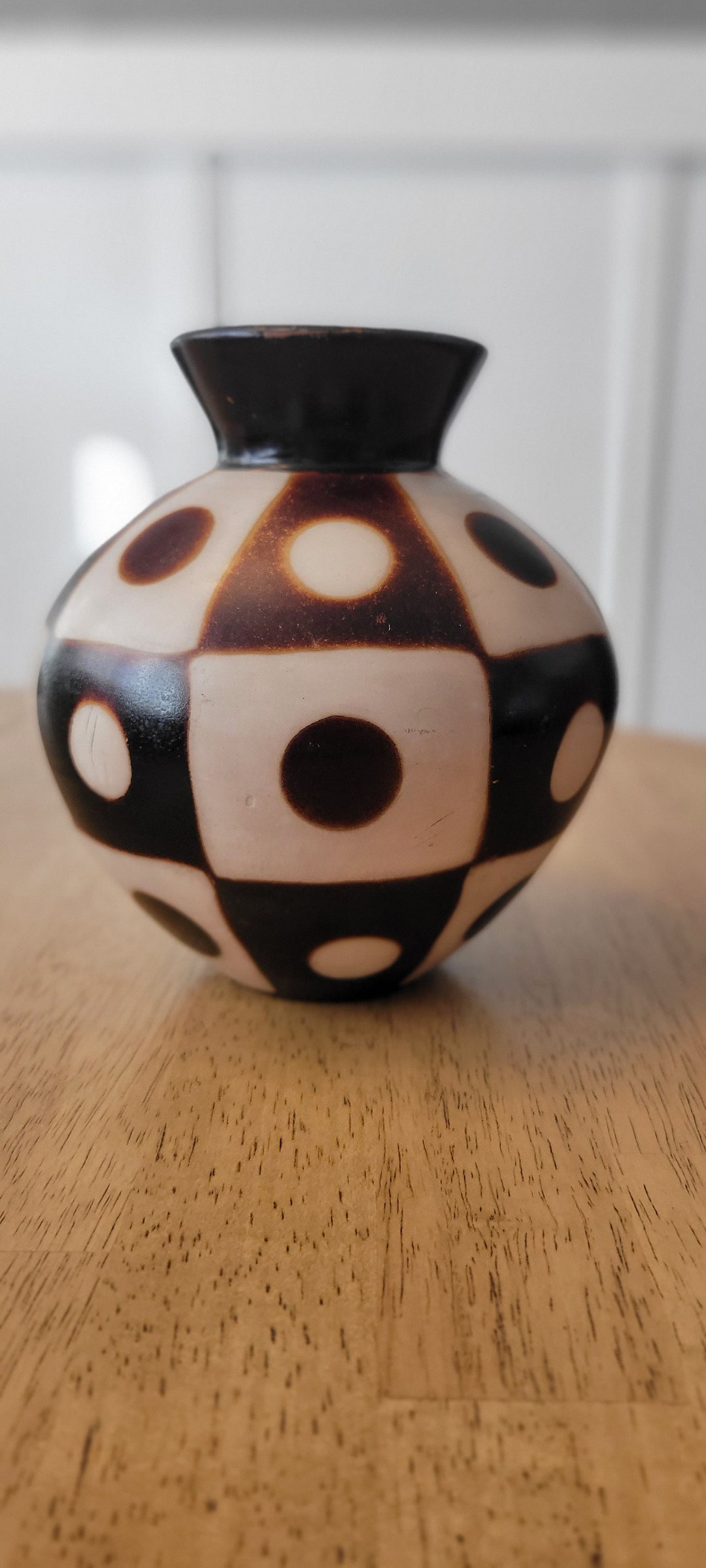 Chulucanas Peru Folk Art Pottery Vase - Etsy