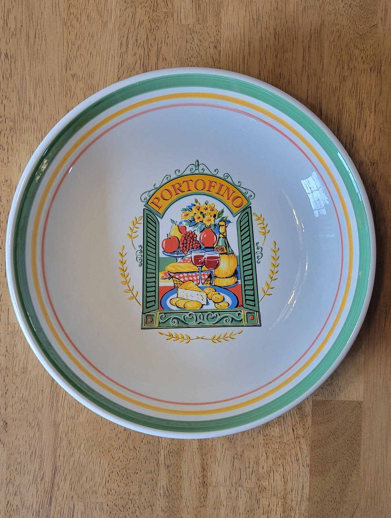 Large Portofino Pasta Plate Made in Italy - Etsy