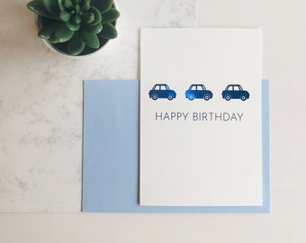 Printable Classic Car happy Birthday Card - Etsy
