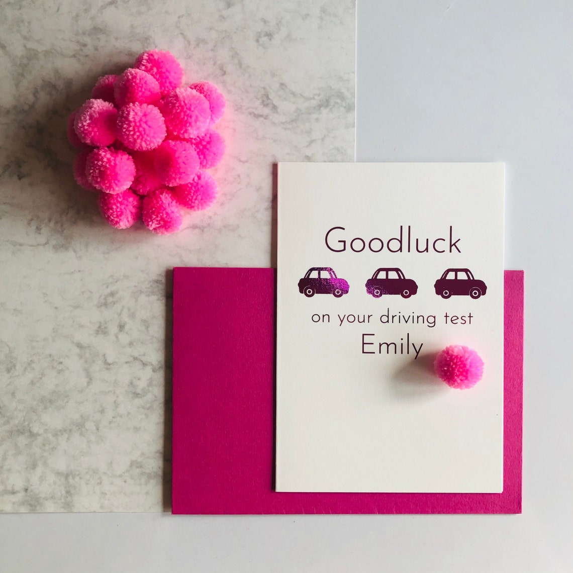 Personalised Good Luck on Your Driving Test Card - Etsy