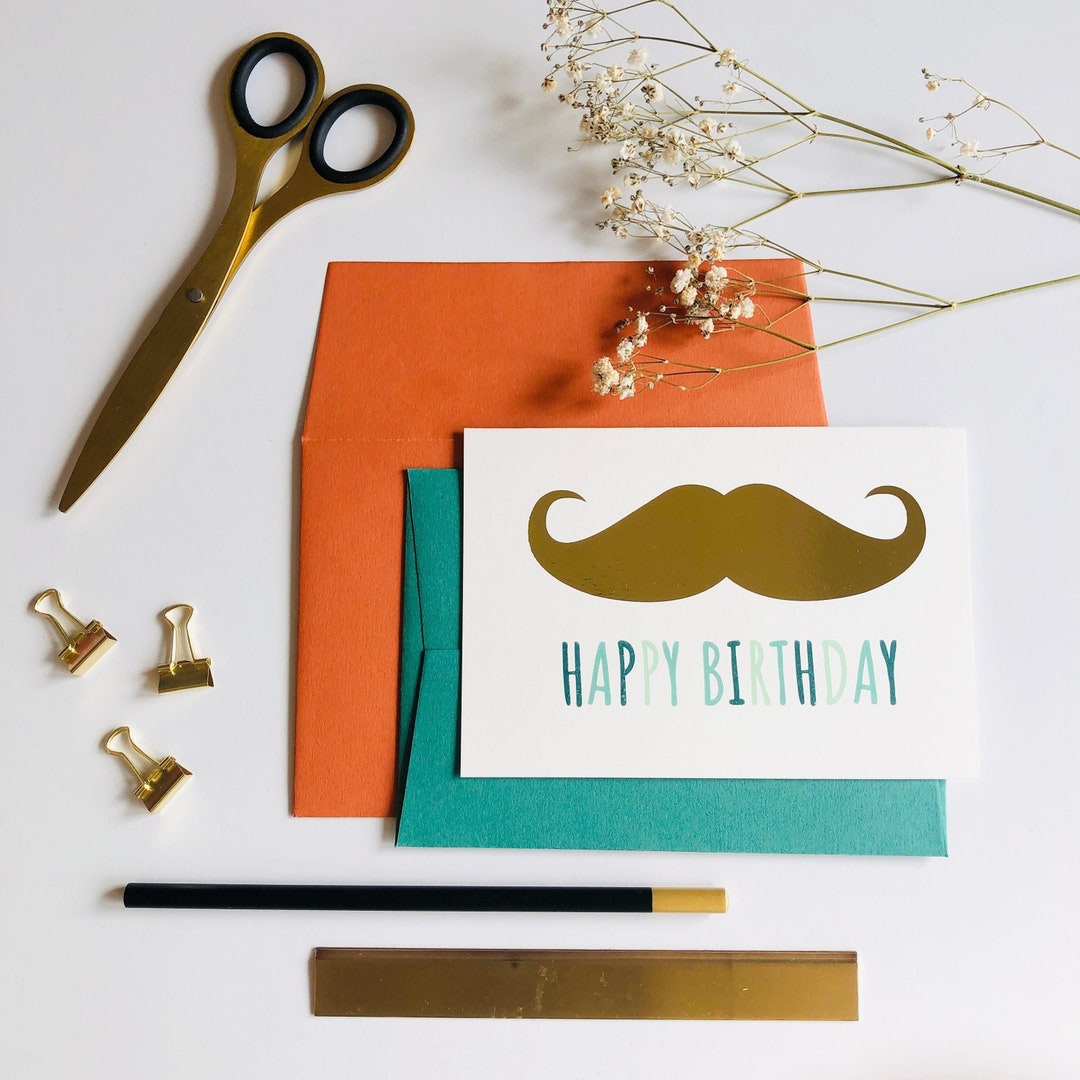 Happy Birthday Card | Birthday Card | Male Birthday Card | Foiled ...