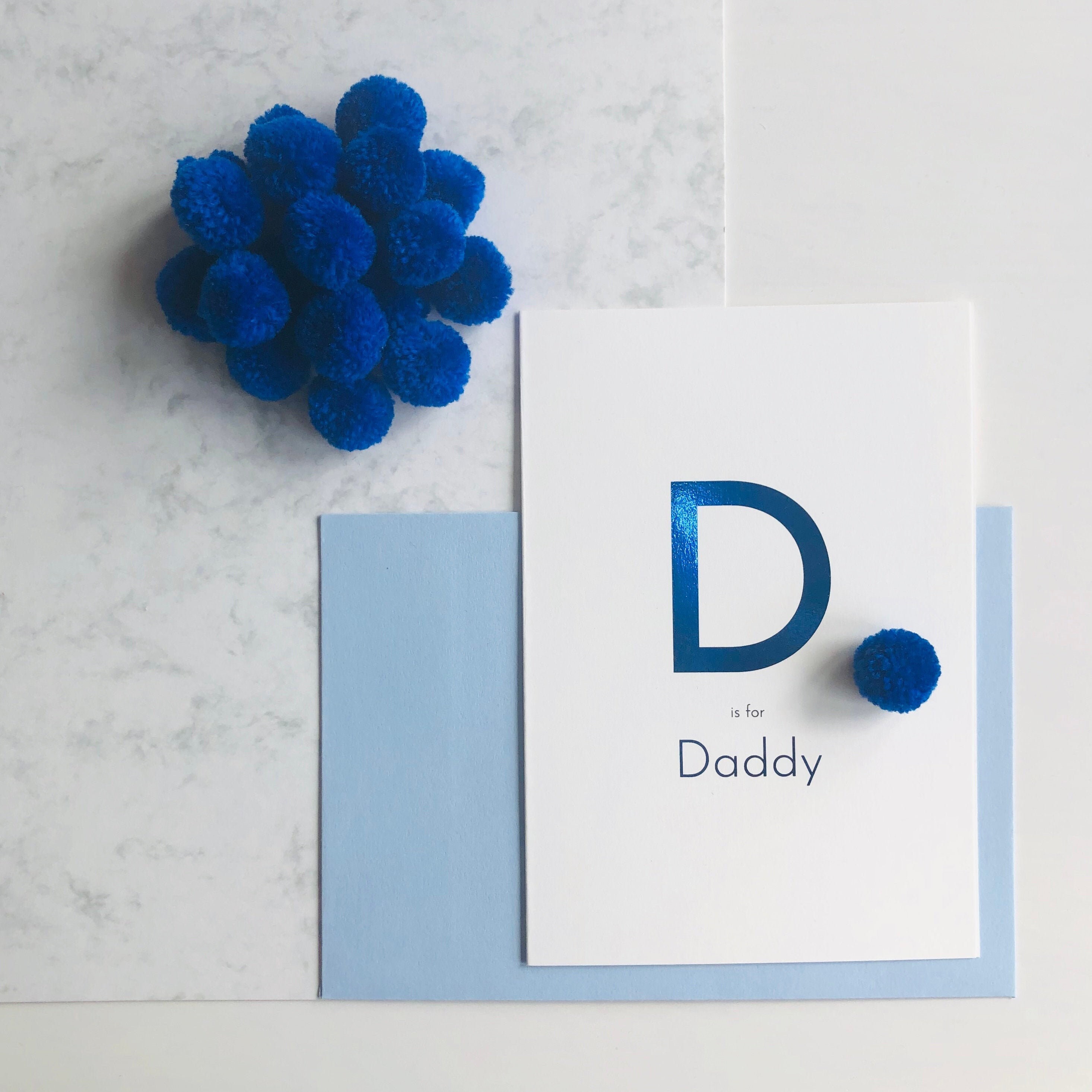 D is for Daddy Card | Etsy