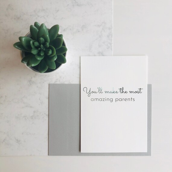 Amazing Parents to Be Card | Etsy