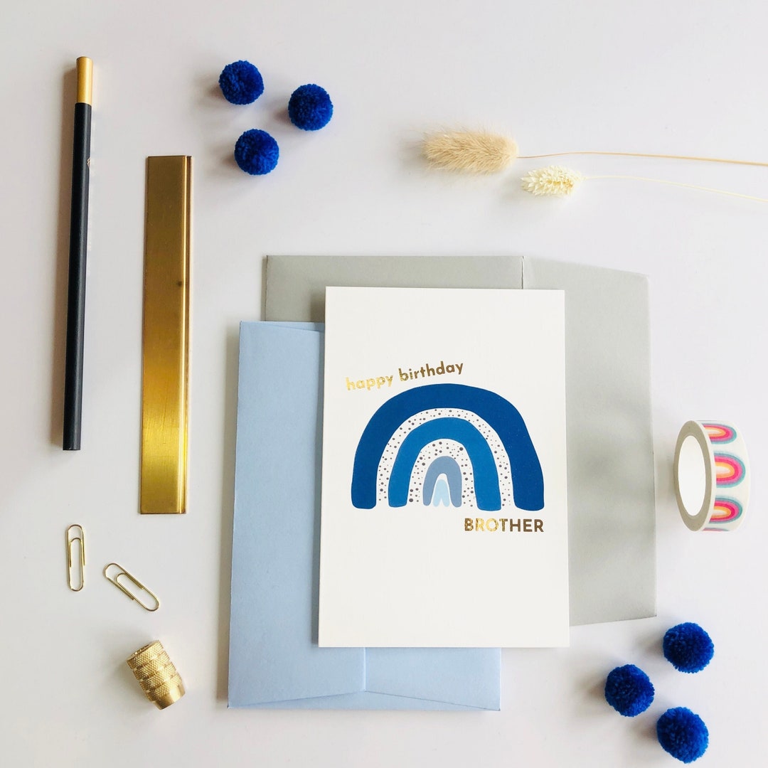 Brother Birthday Card | Happy Birthday Brother | Birthday Card for ...