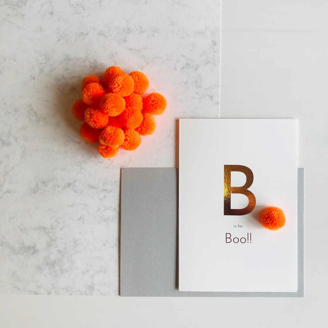 B is for Boo Halloween Card - Etsy