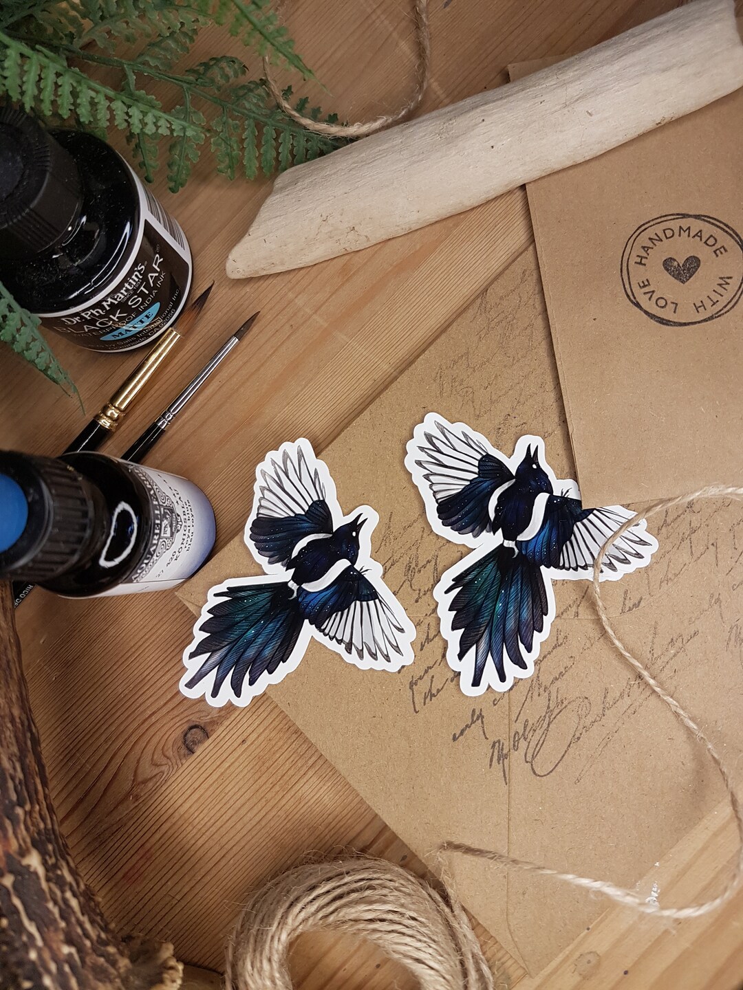 Magpie Stickers, Bullet Journal Stickers, Planner Stickers, Scrapbook ...