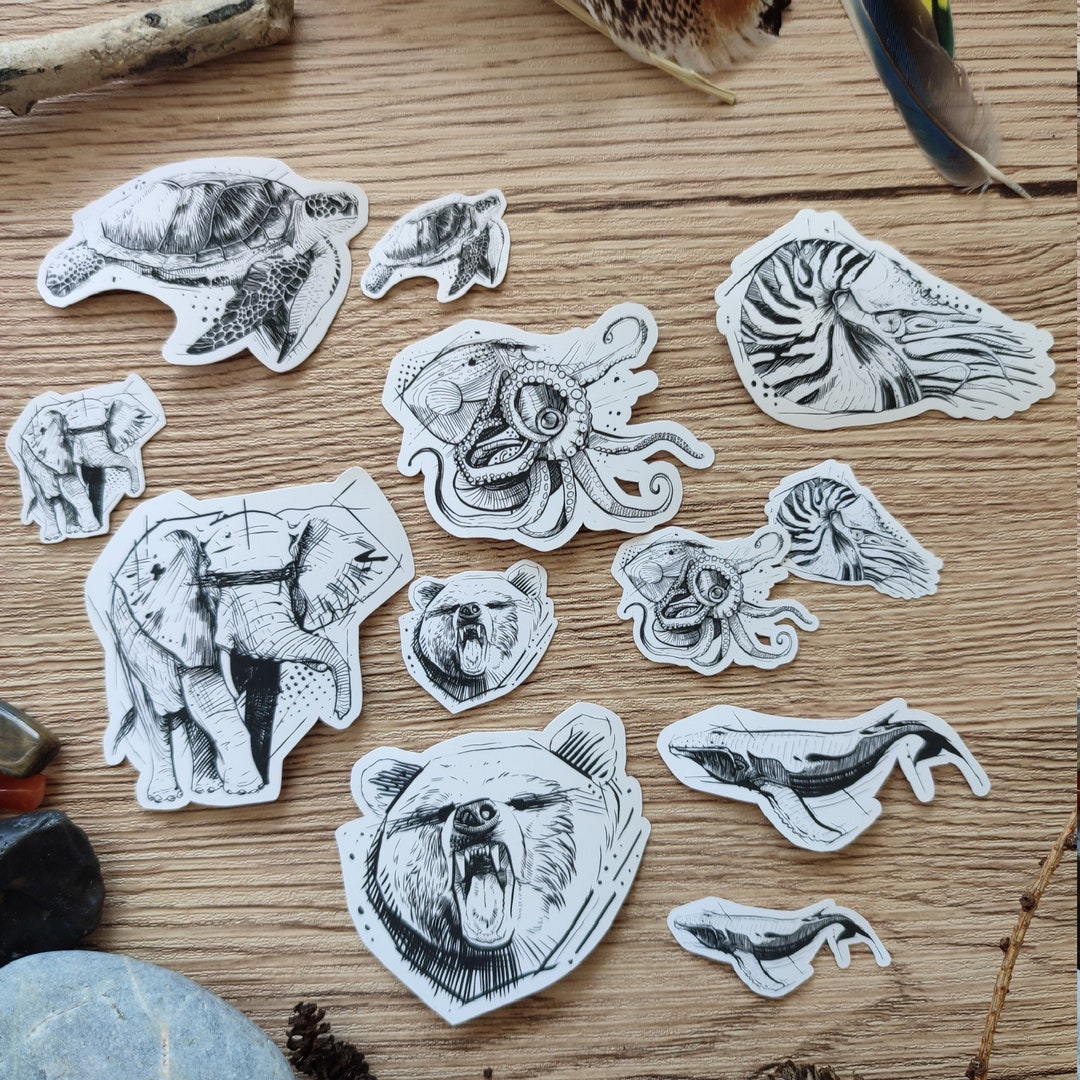 Sticker Set, Animals, Bullet Journal Stickers, Planner Stickers ...