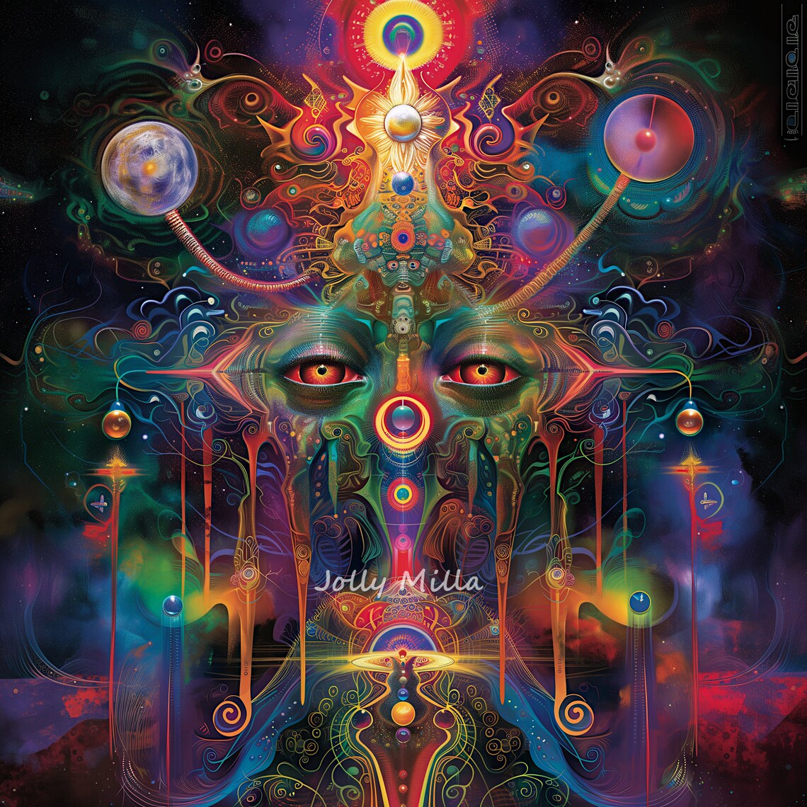 12 Abstract Trippy Psychedelic Totem Art Designs for Small to Medium ...