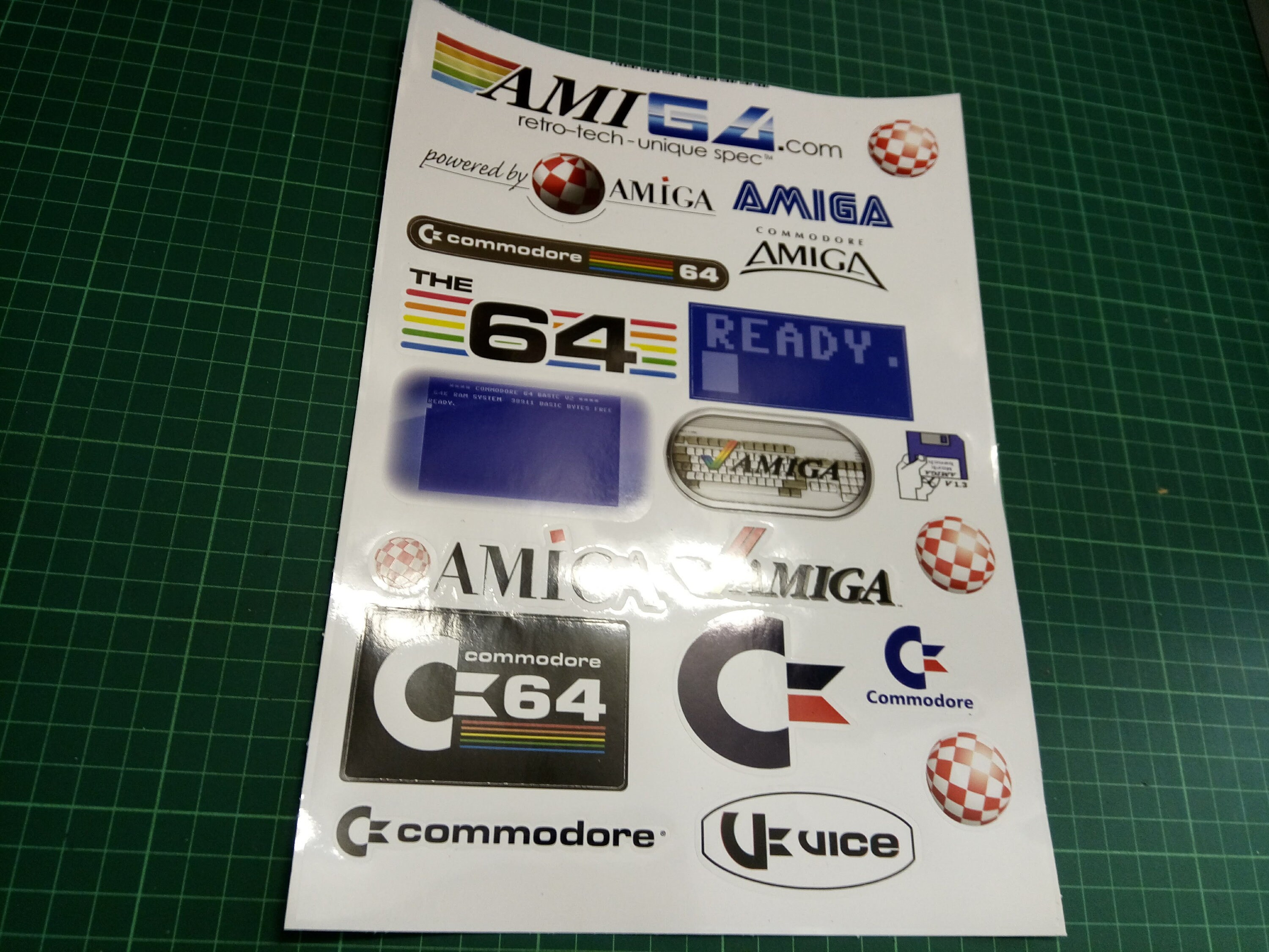 Commodore 64 Amiga STICKER SHEET - A4 20 Vinyl Stickers - Etsy