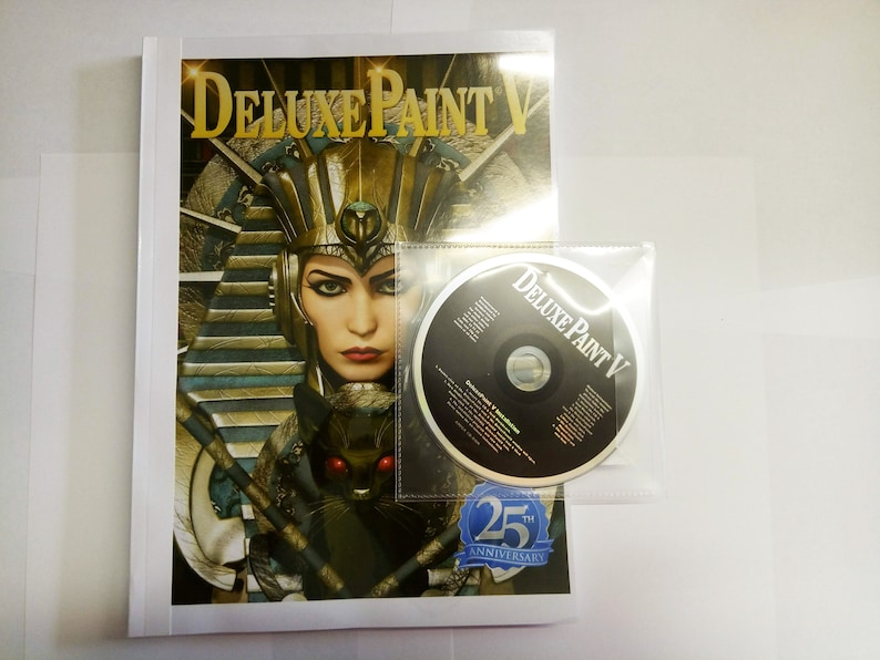 Deluxe Paint 5 - New Reversible Artwork - 25th CD-ROM Deluxepaint V ...