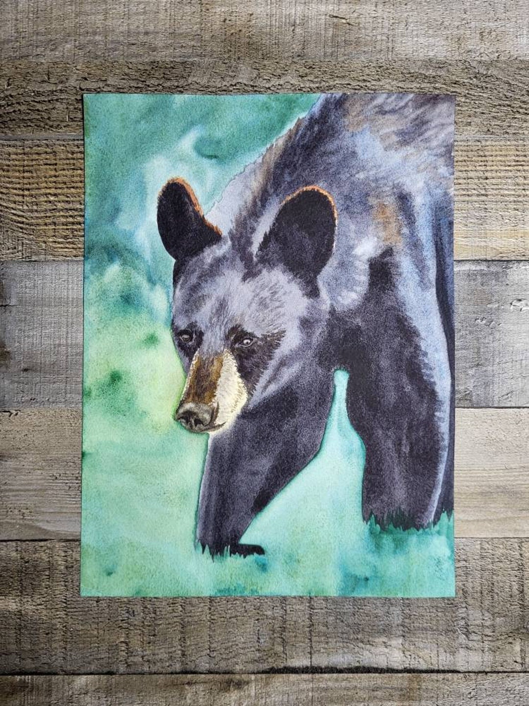 Original Adirondack Painting Bear Painting Adirondack Watercolor ...