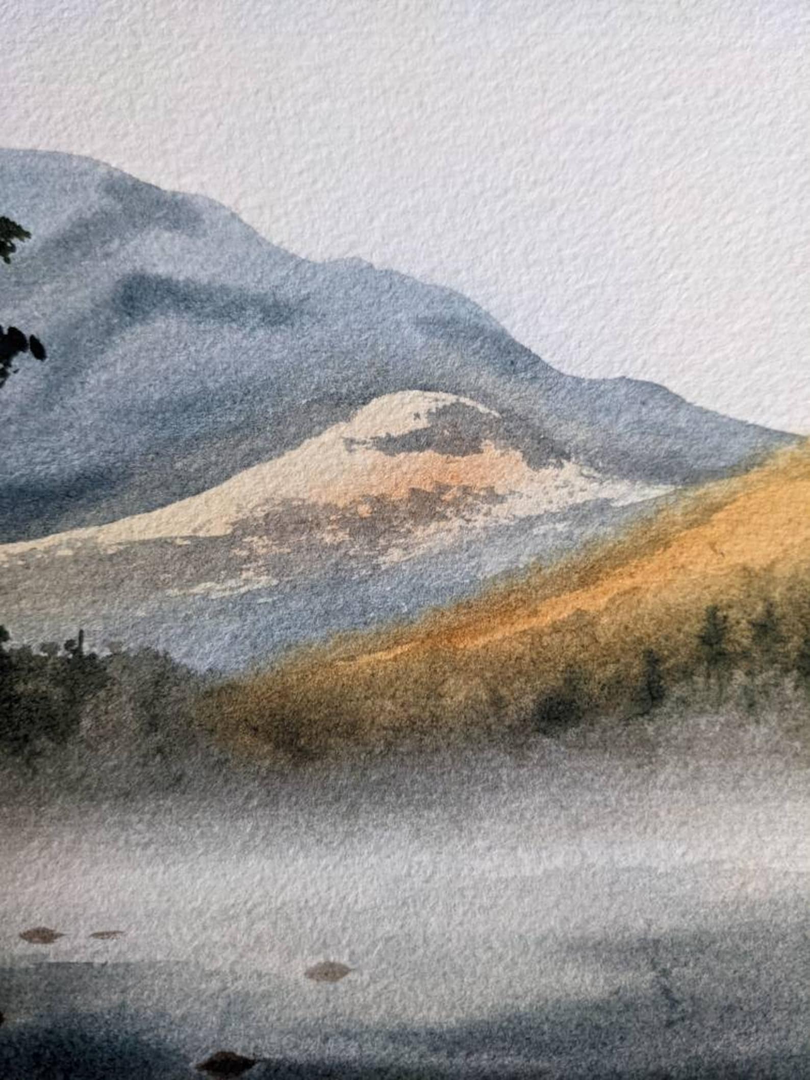 Adirondack Art Print Watercolor Painting Landscape Art - Etsy