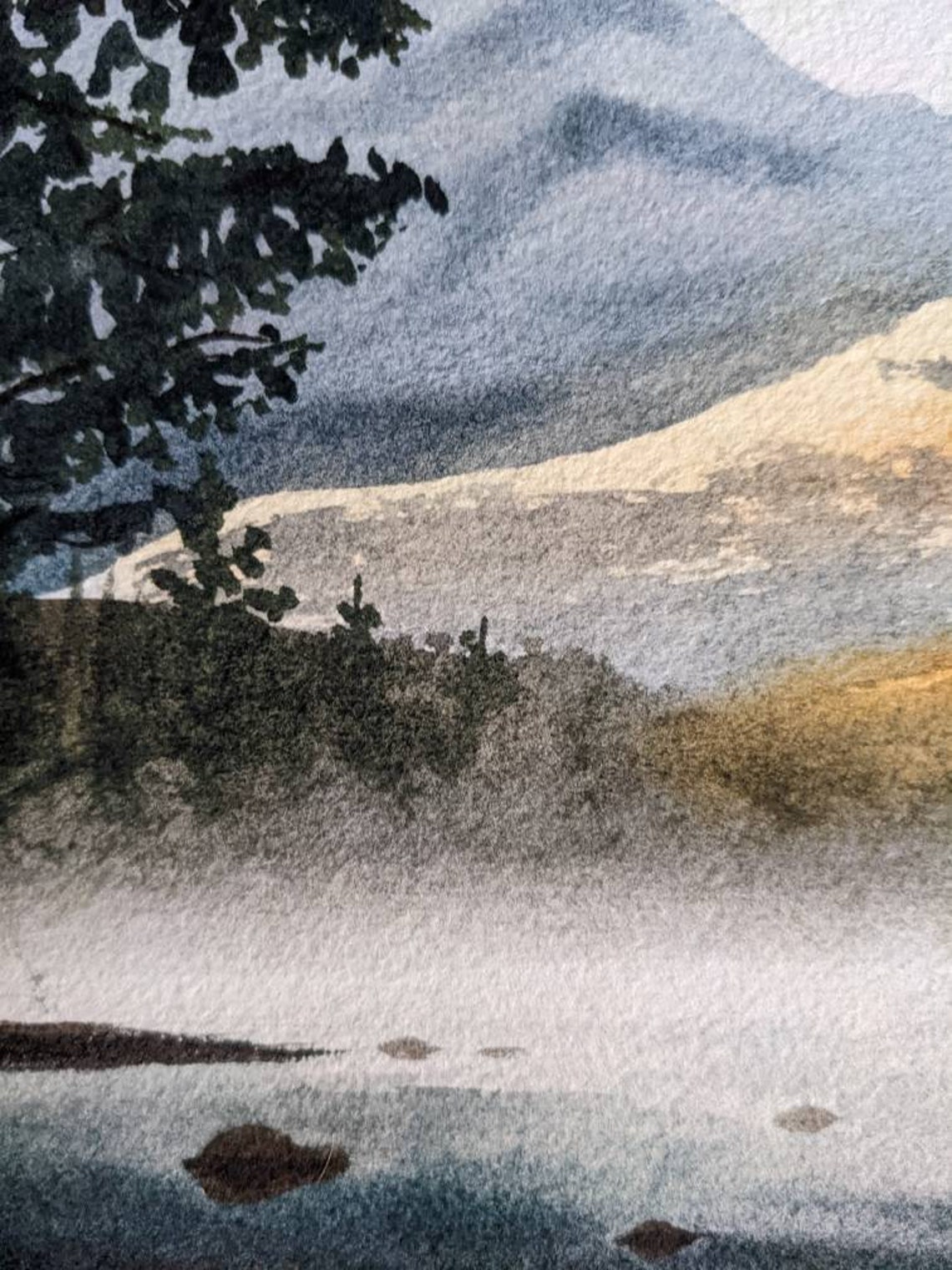 Adirondack Art Print Watercolor Painting Landscape Art - Etsy
