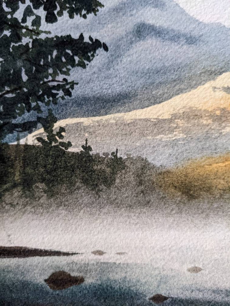 Adirondack Art Print Watercolor Painting Landscape Art - Etsy