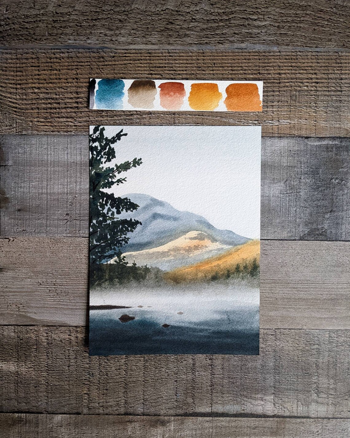 Adirondack Art Print Watercolor Painting Landscape Art - Etsy