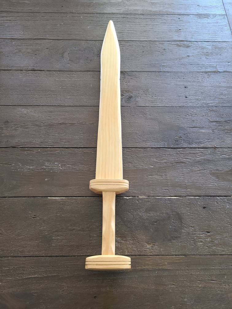Wooden Gladius Gladiator Sword Custom Engraving Available at | Etsy