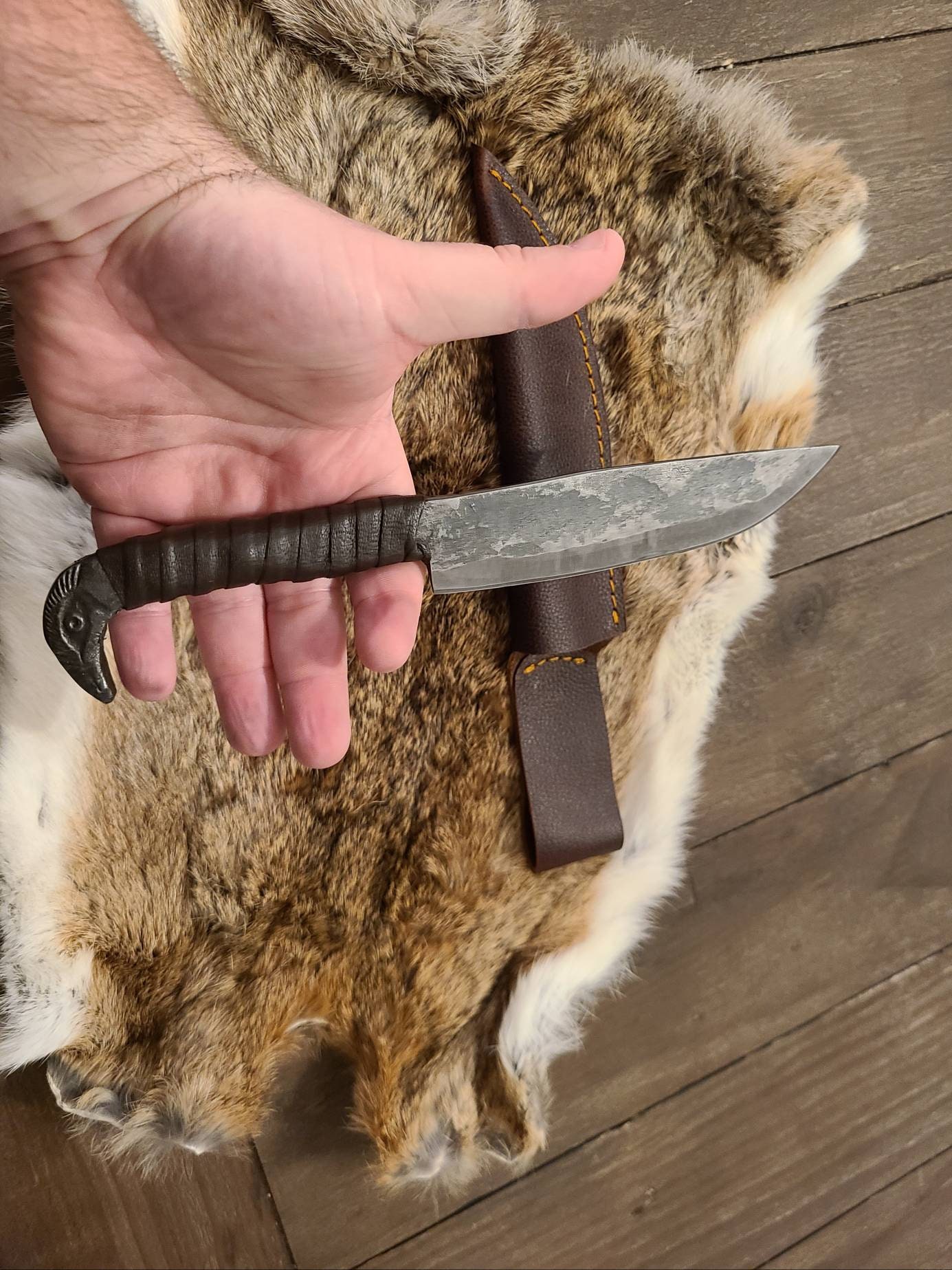 Viking Raven Head Knife - Etsy