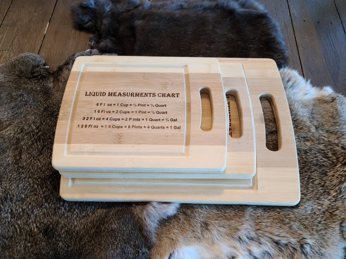 Laser Engraved Bamboo Butcher Block | Etsy